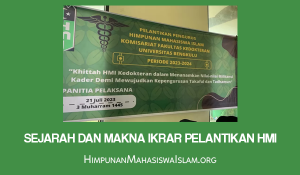 Contoh Ikrar Pelantikan HMI - Himpunan Mahasiswa Islam